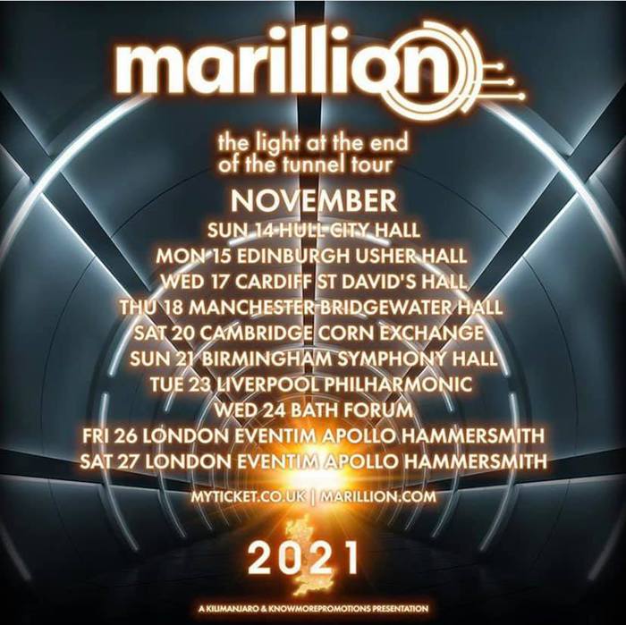 Marillion - The Light At The End Of The Tunnel Tour 2021 :: The Web ...